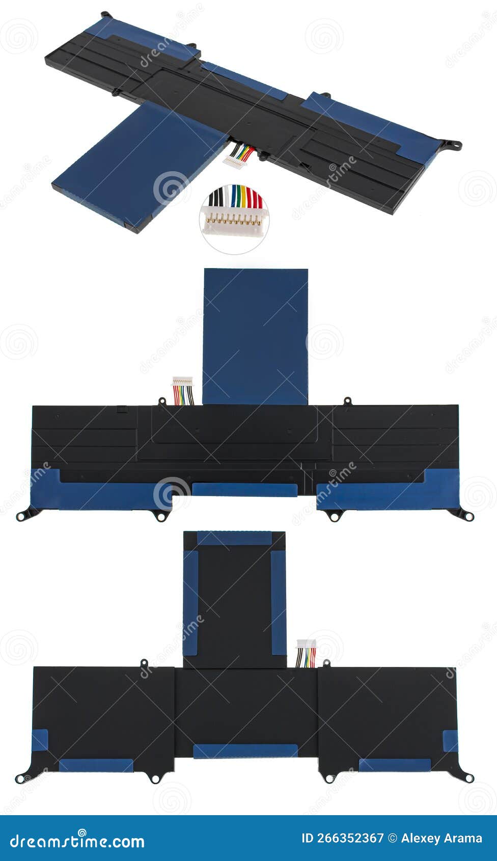 Battery for a Laptop, a Spare Part for a Computer, on a White ...