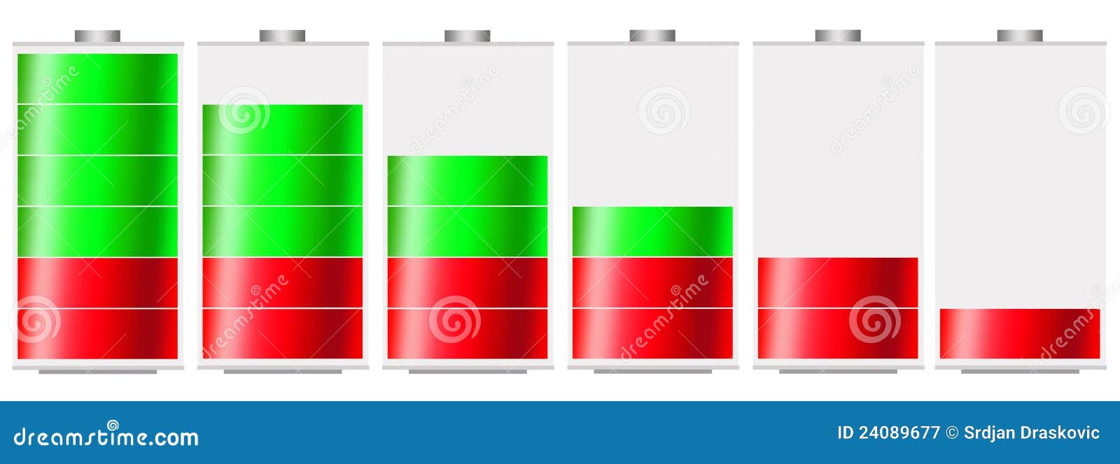 Battery level stock illustration. Illustration of icon - 24089677