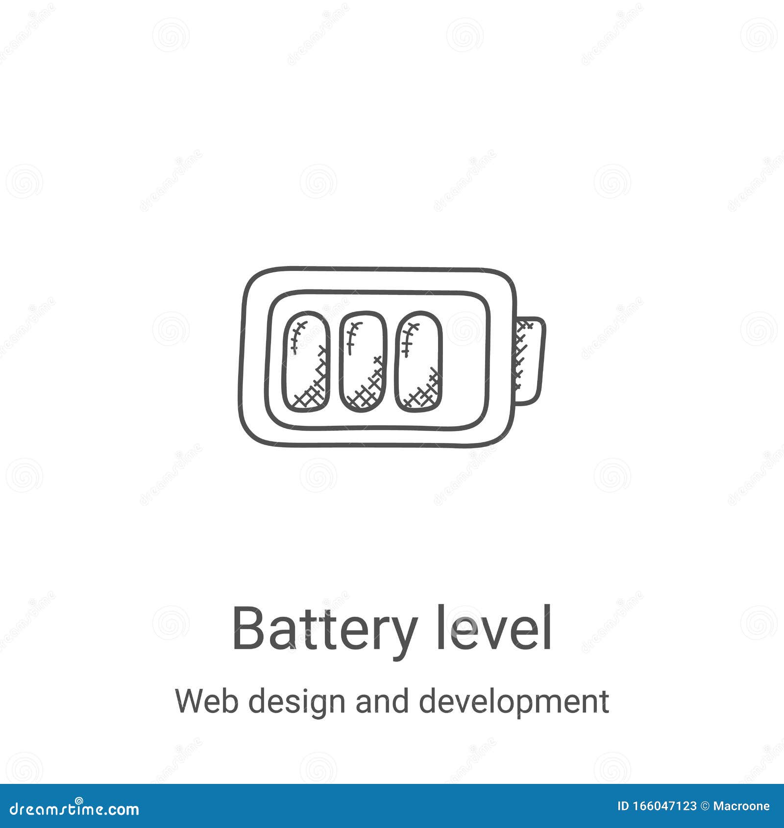 Battery Level Icon Vector from Web Design and Development Collection ...