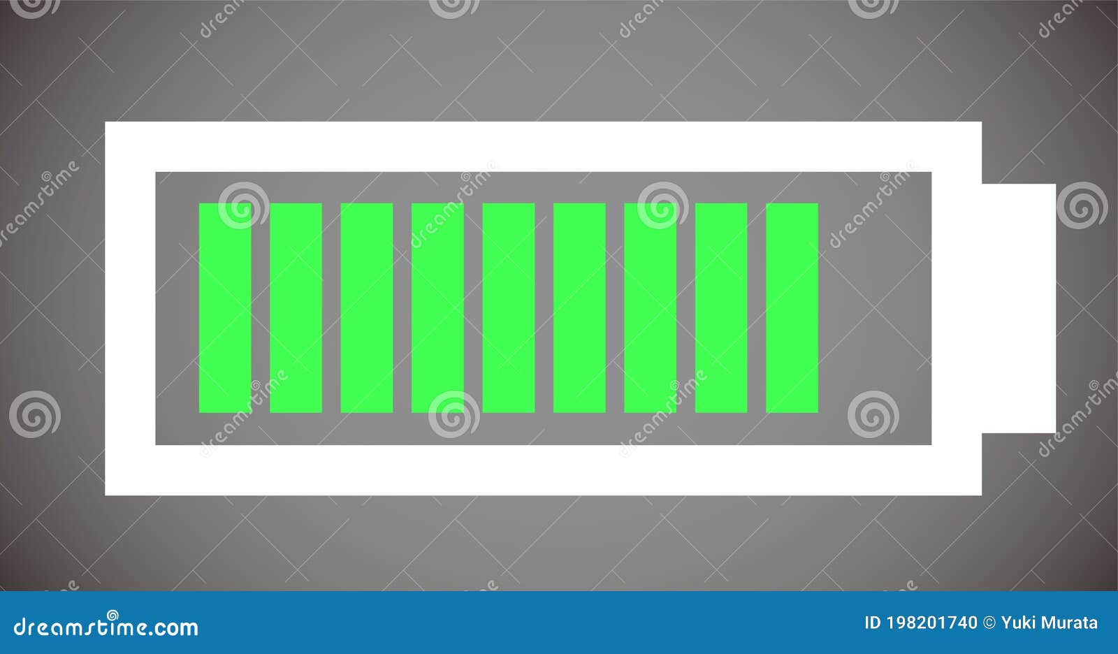 Battery level illustration stock vector. Illustration of sign - 198201740