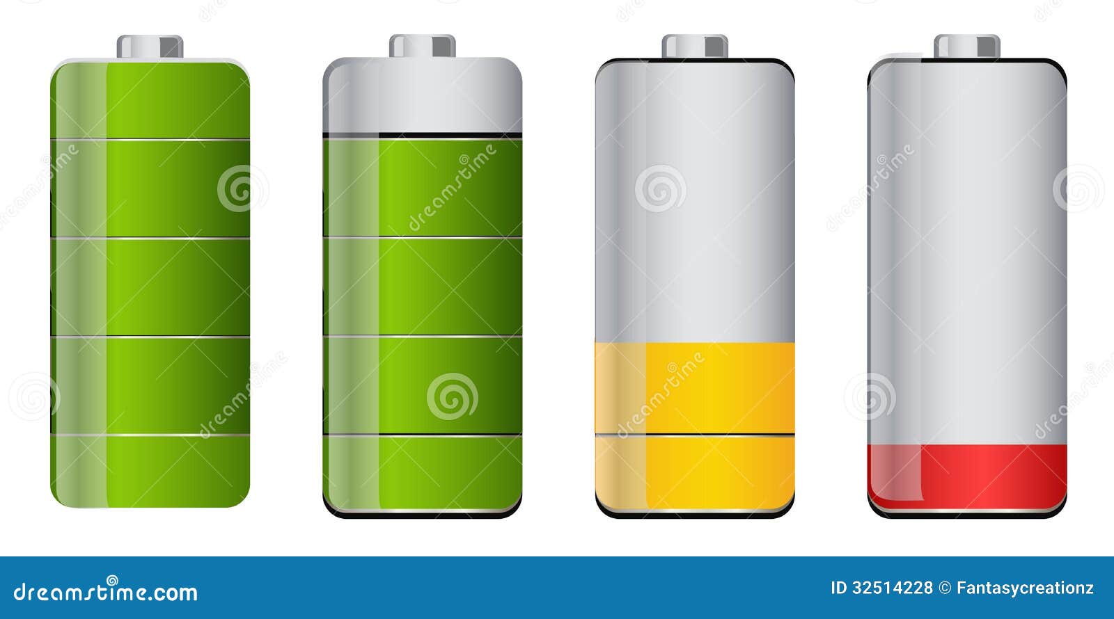 Battery life stock vector. Illustration of sign, cellphone - 32514228