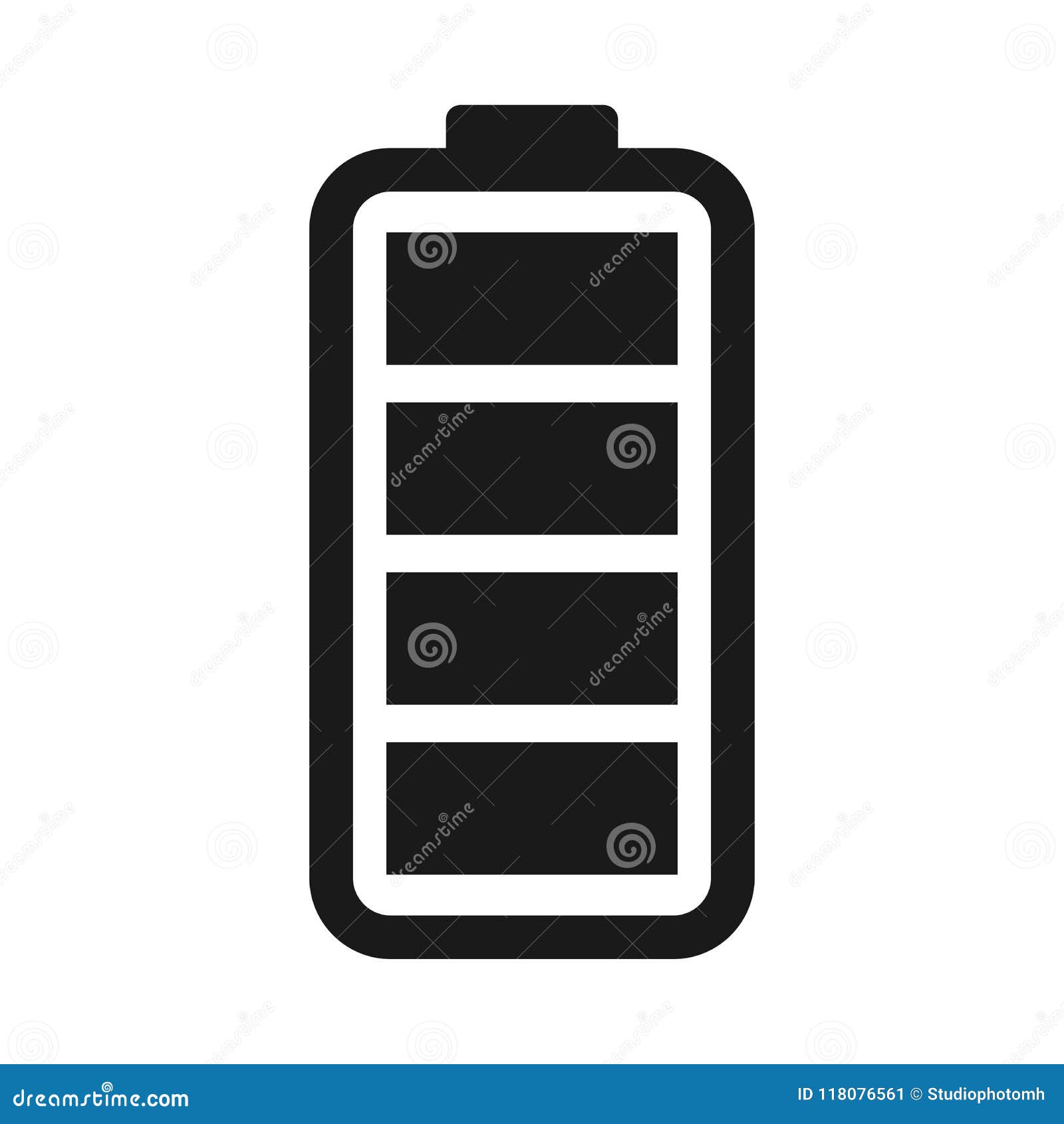 Battery Load Icon, Vector Illustration. Flat Design Eps 10 Stock Vector ...