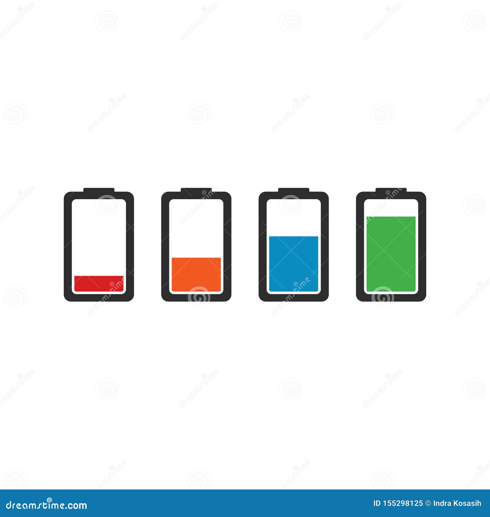 Battery Logo Vector Icon Illustration in Flat Design Stock Vector ...