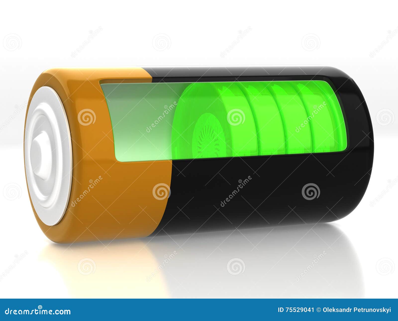 A battery model stock illustration. Illustration of energy - 75529041