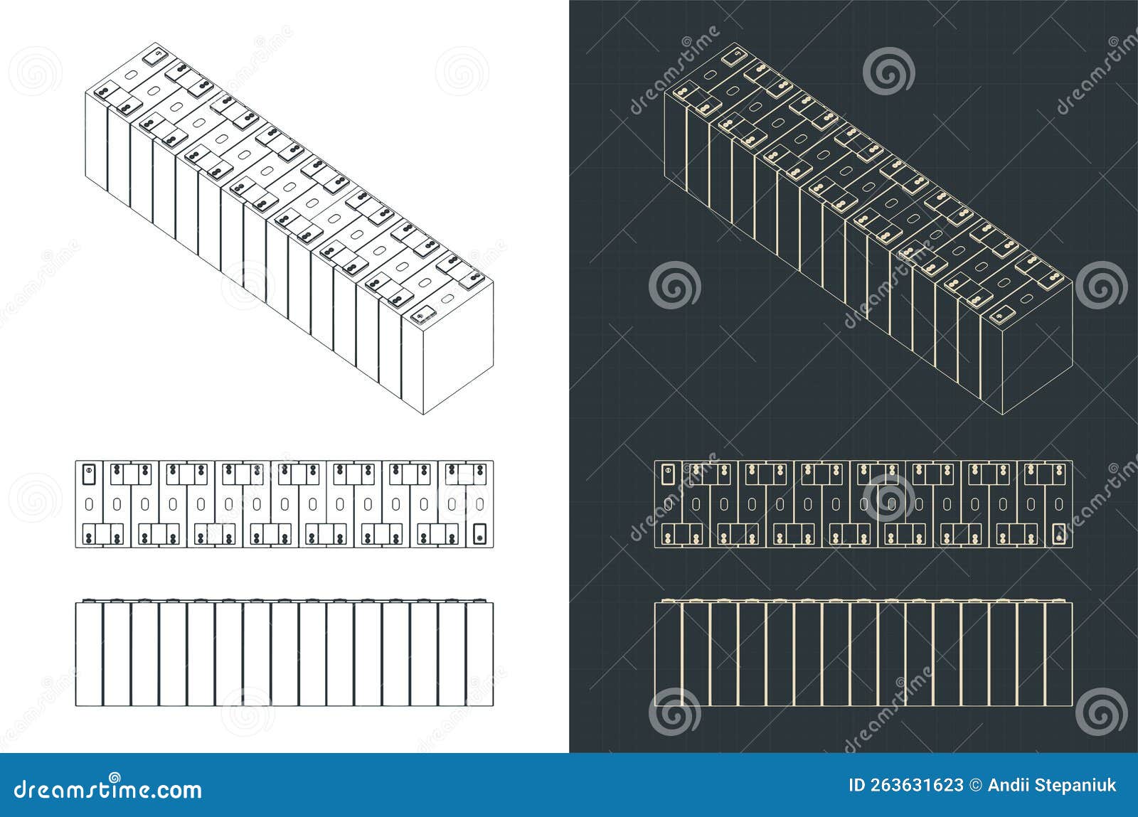 RAM Module Drawings Cartoon Vector | CartoonDealer.com #249032951