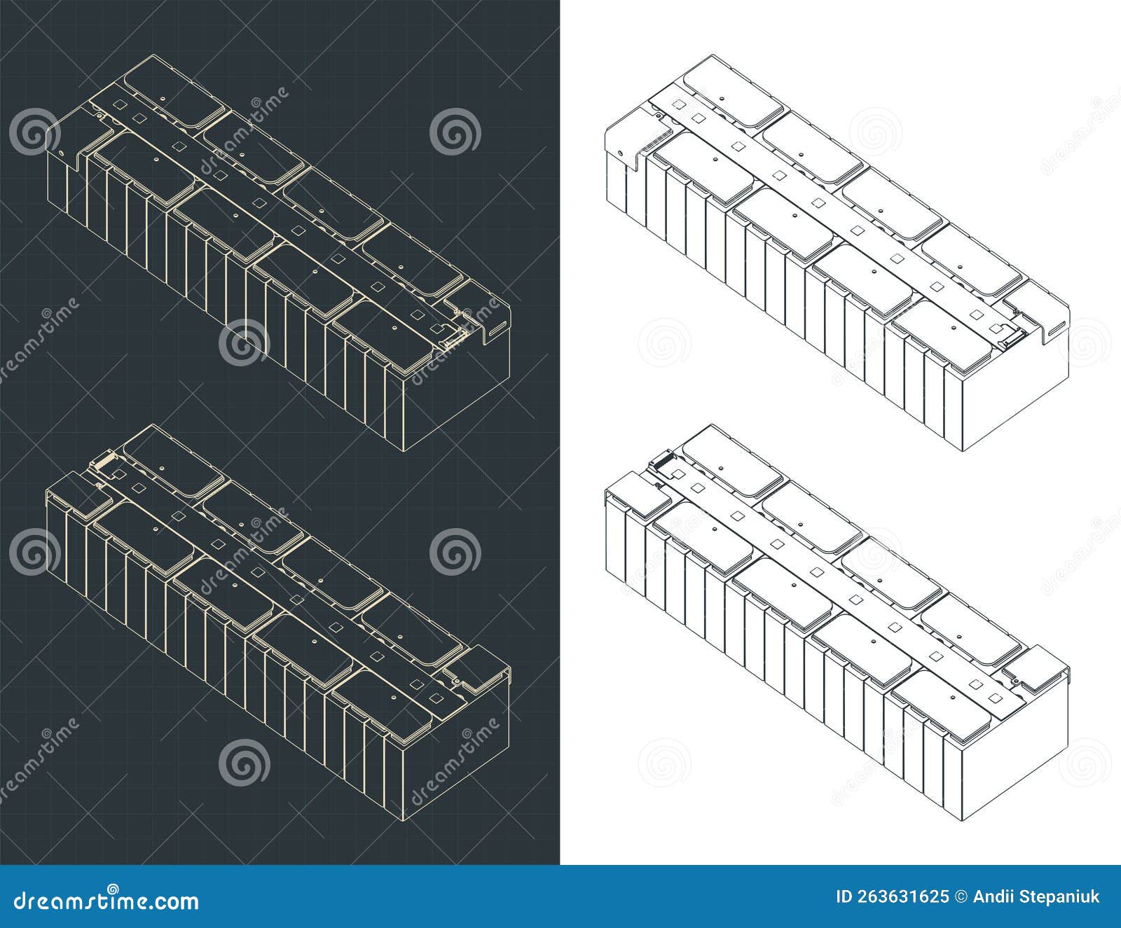 Plc Module Isometric Designed Simple Vector Illustration ...