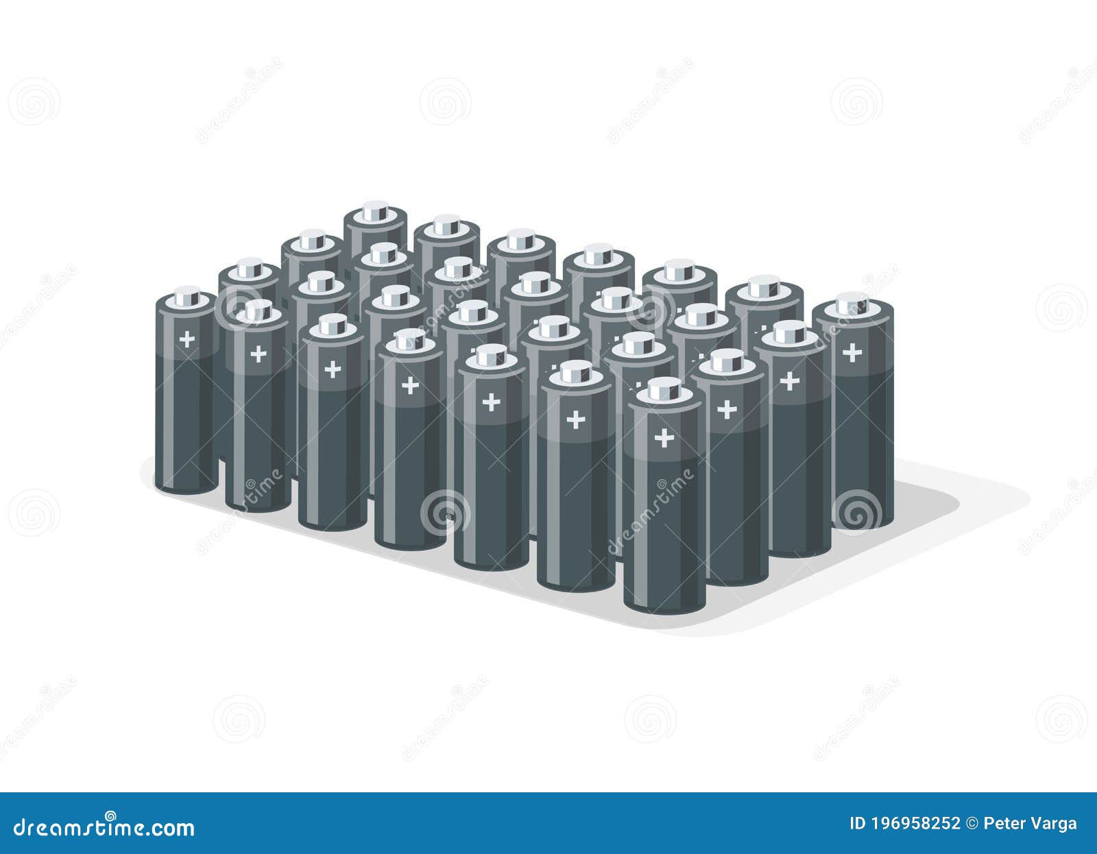 Battery Module Pack Rechargeable Lithium Ion Cells Stock Vector ...