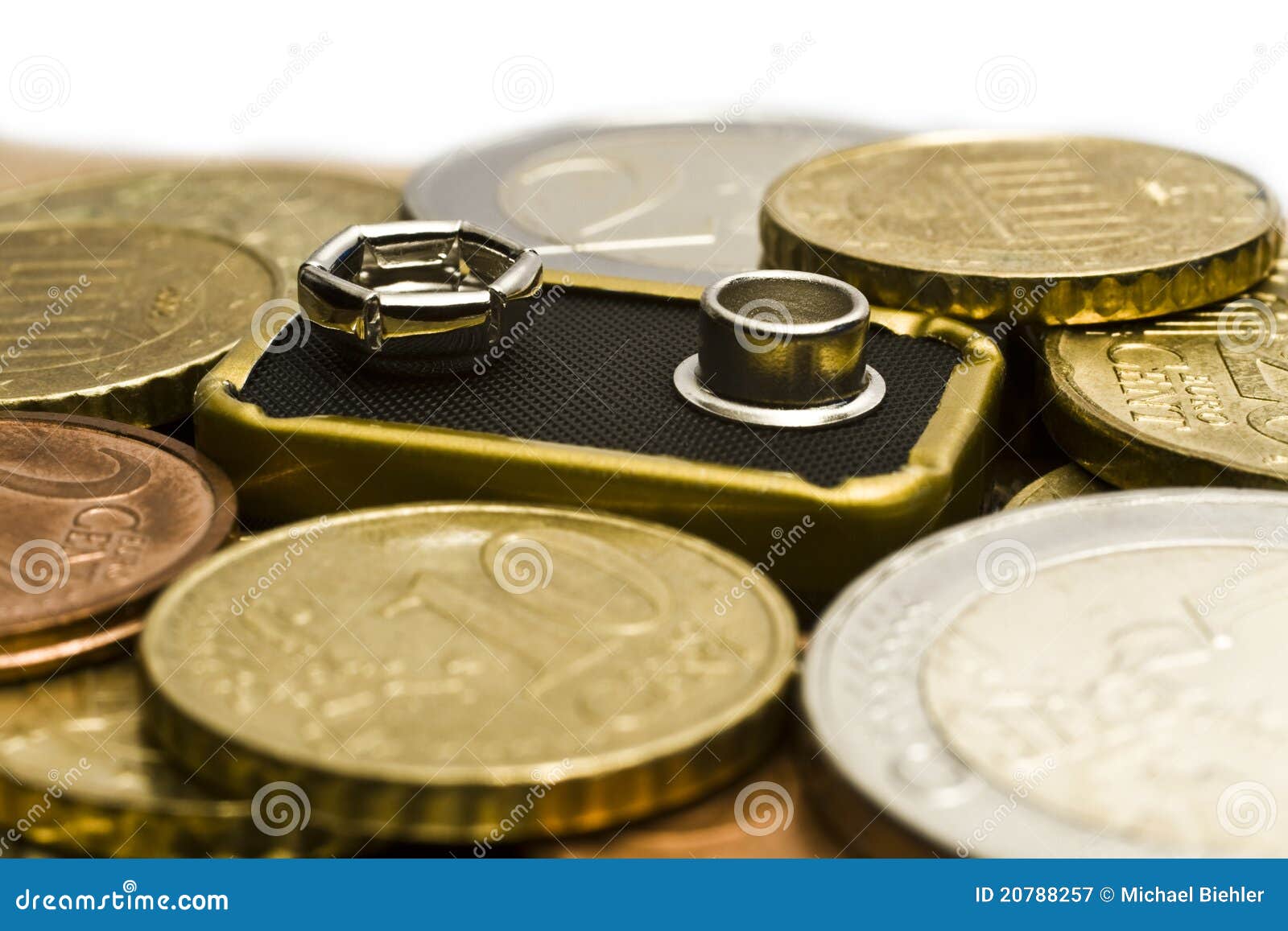Battery with money around stock image. Image of home - 20788257