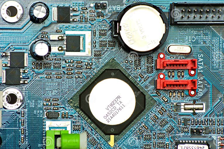 Battery motherboard stock photo. Image of detail, aluminum - 47007364