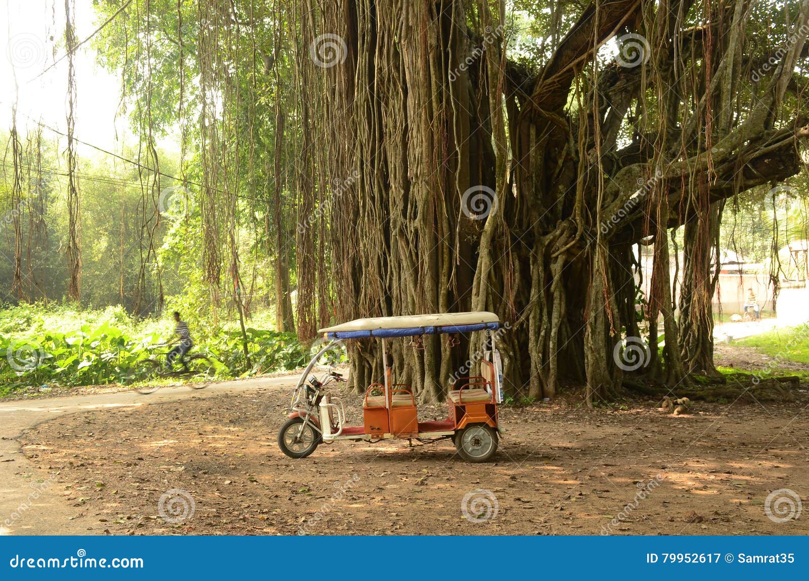 Battery Operated Rickshaw editorial photography. Image of asia - 79952617