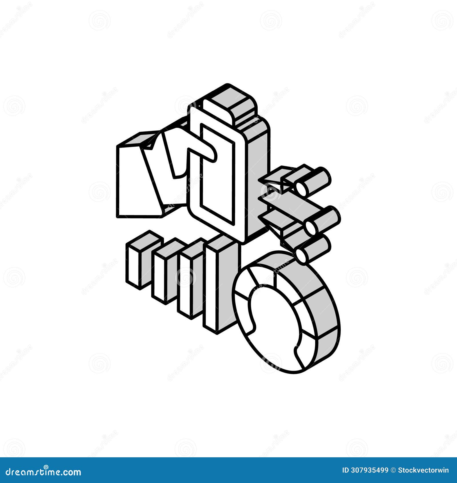 Battery Optimize Isometric Icon Vector Illustration Stock Vector ...