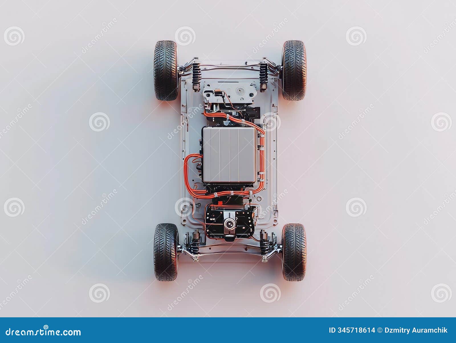 Battery Pack for Electric Car with Module for Battery Cells on Platform ...