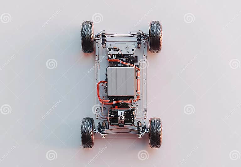 Battery Pack for Electric Car with Module for Battery Cells on Platform ...