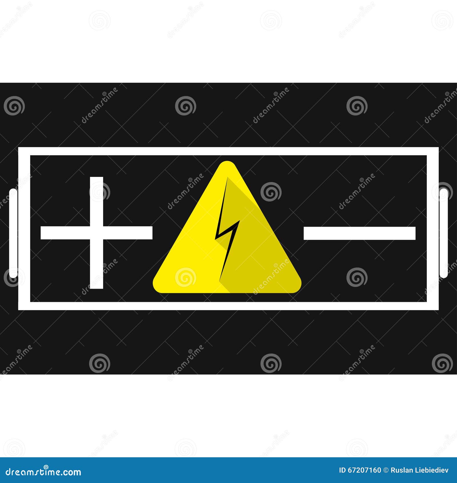 Battery Plus Minus Icon Cartoon Vector | CartoonDealer.com #140348511