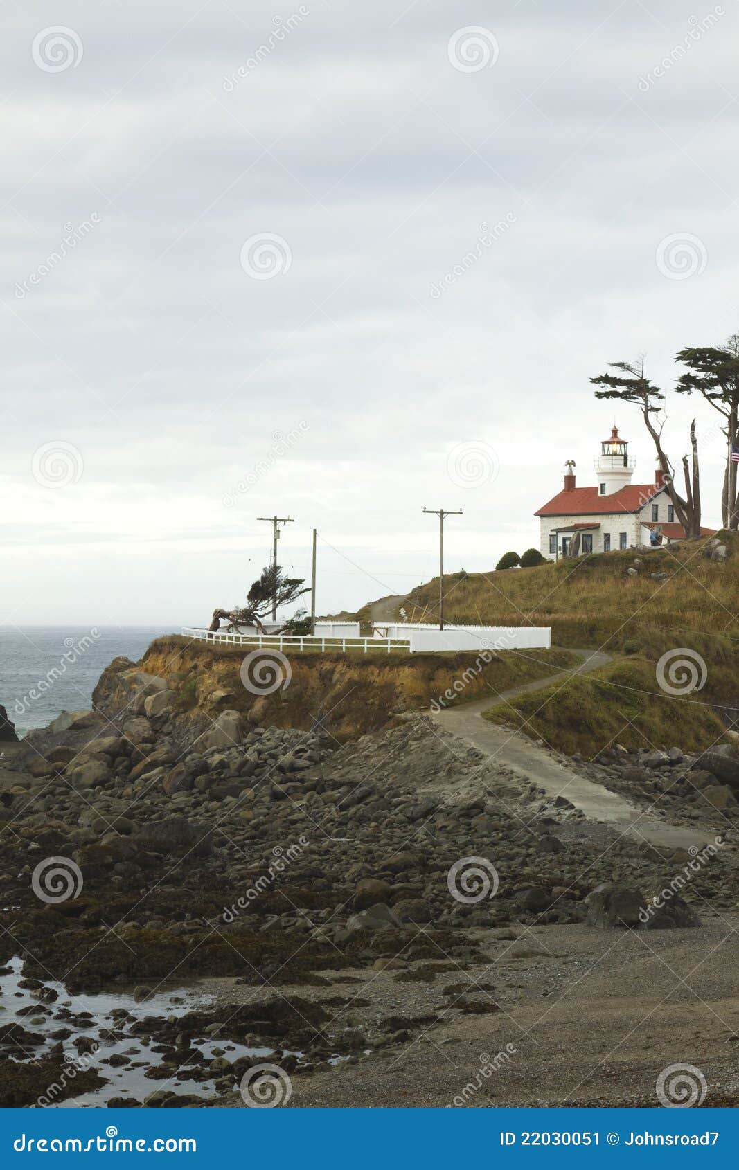Battery Point Lighthouse stock image. Image of beacon - 22030051