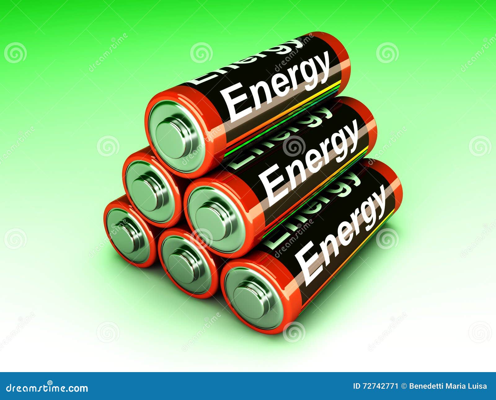 Battery Pyramid stock illustration. Illustration of metal - 72742771
