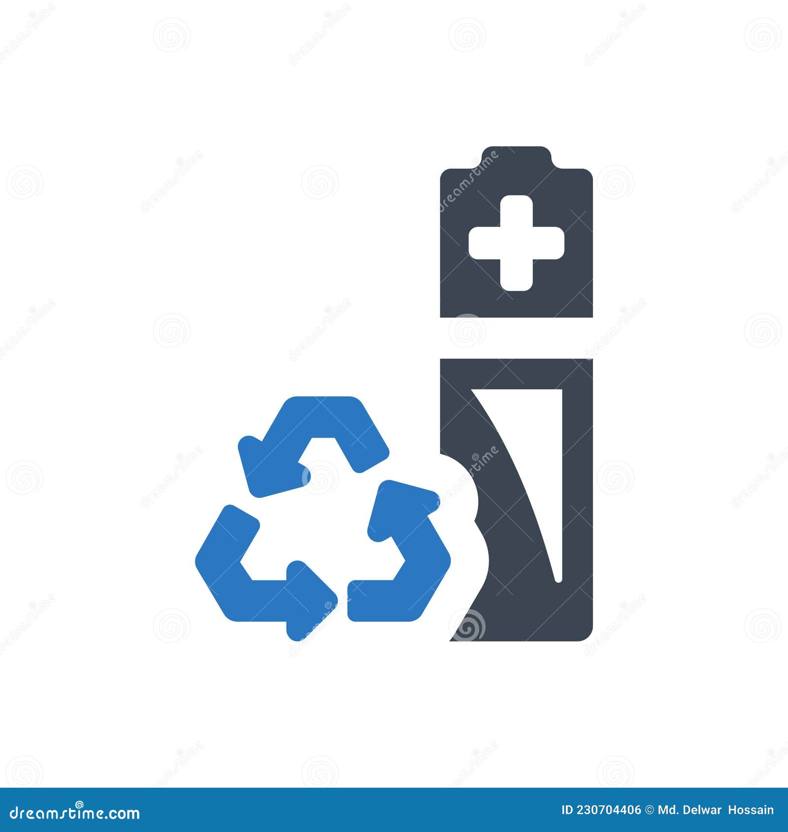 Battery recycle icon stock vector. Illustration of electricity - 230704406
