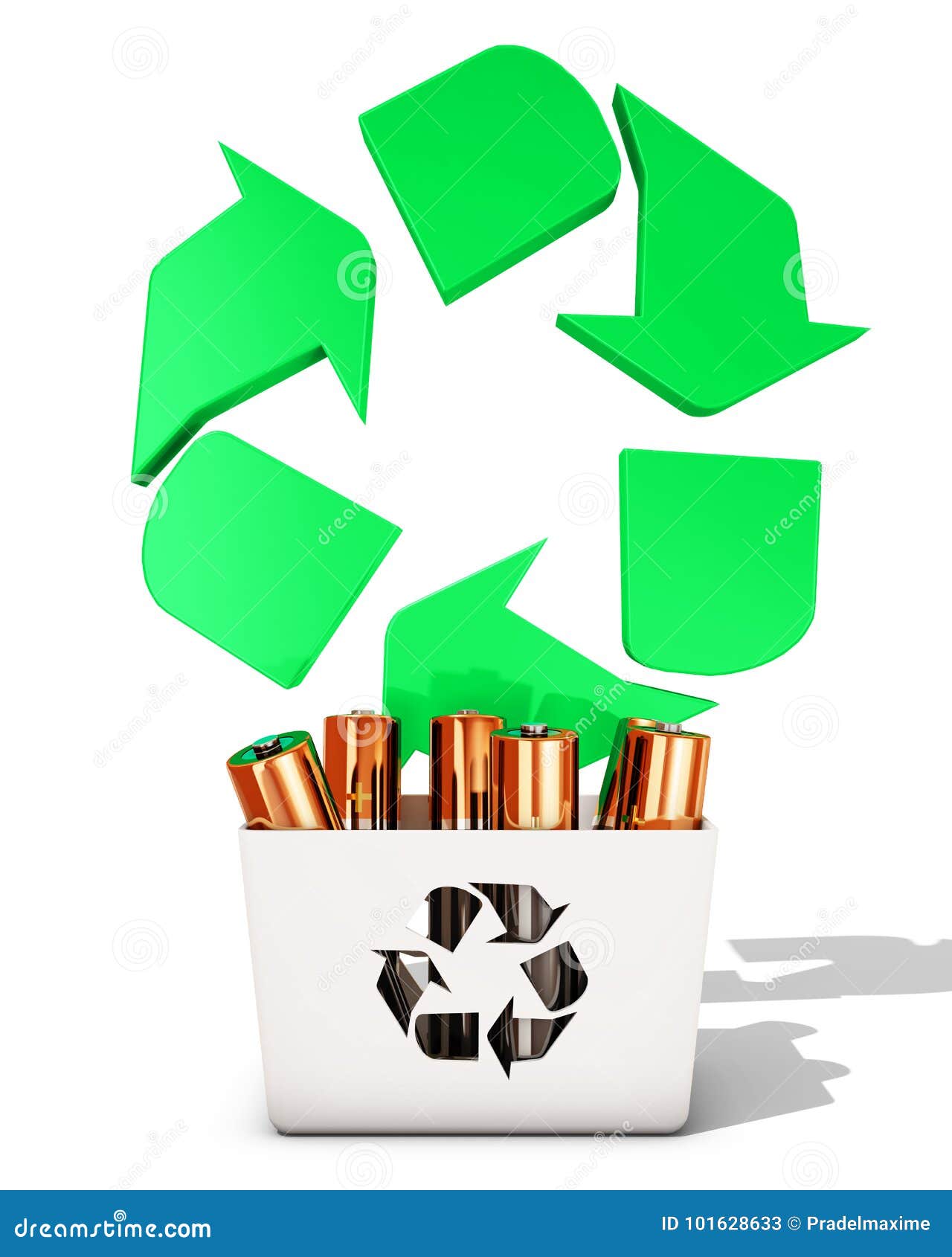 Battery recycling stock illustration. Illustration of pollution - 101628633