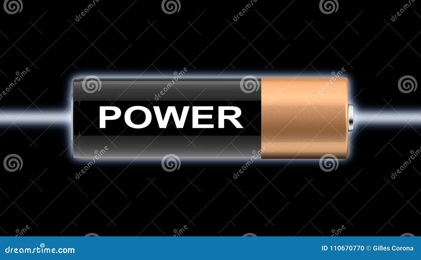 Battery stock illustration. Illustration of electric - 110670770