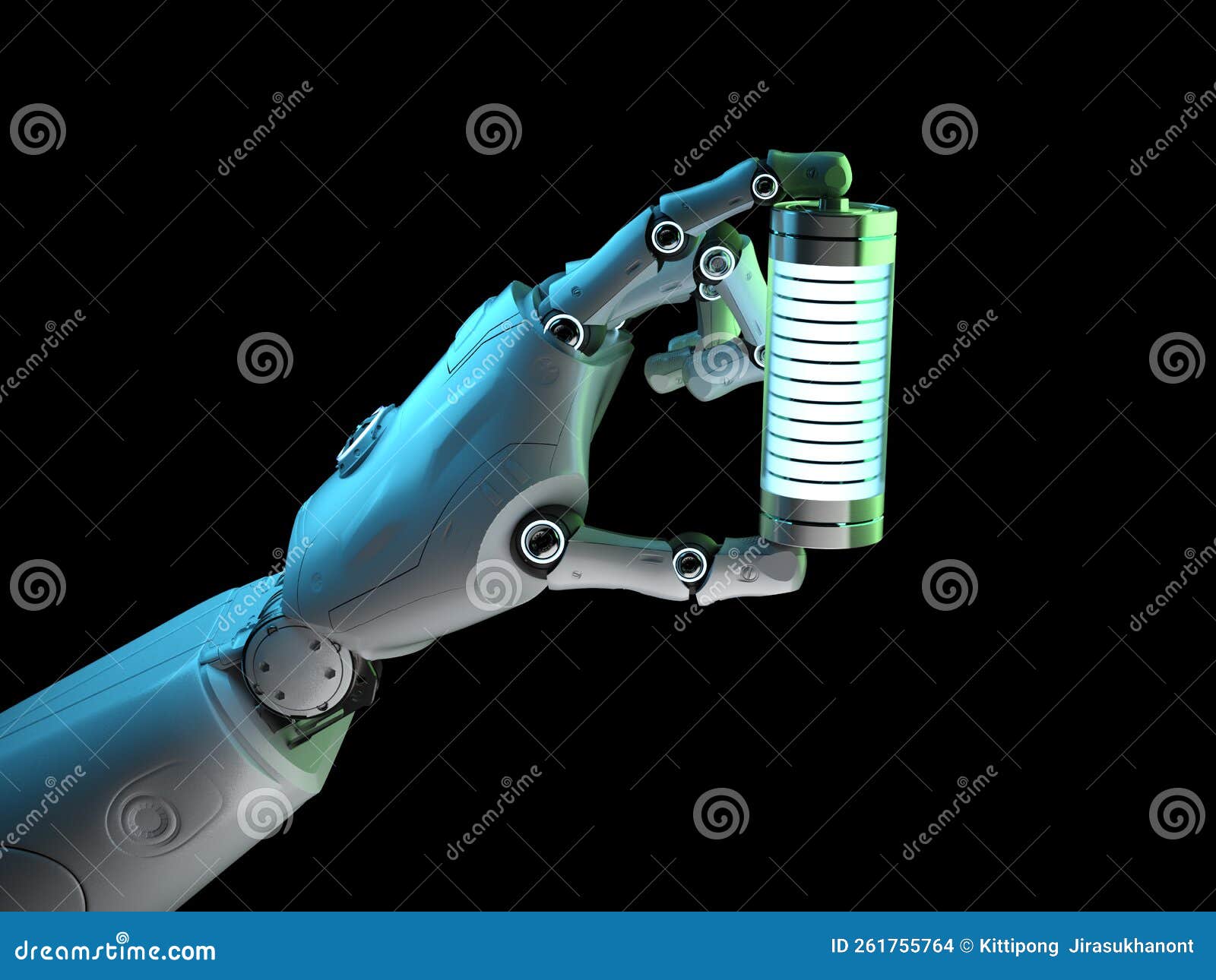 Battery Research and Development with Robot Hold Rechargeable Battery ...