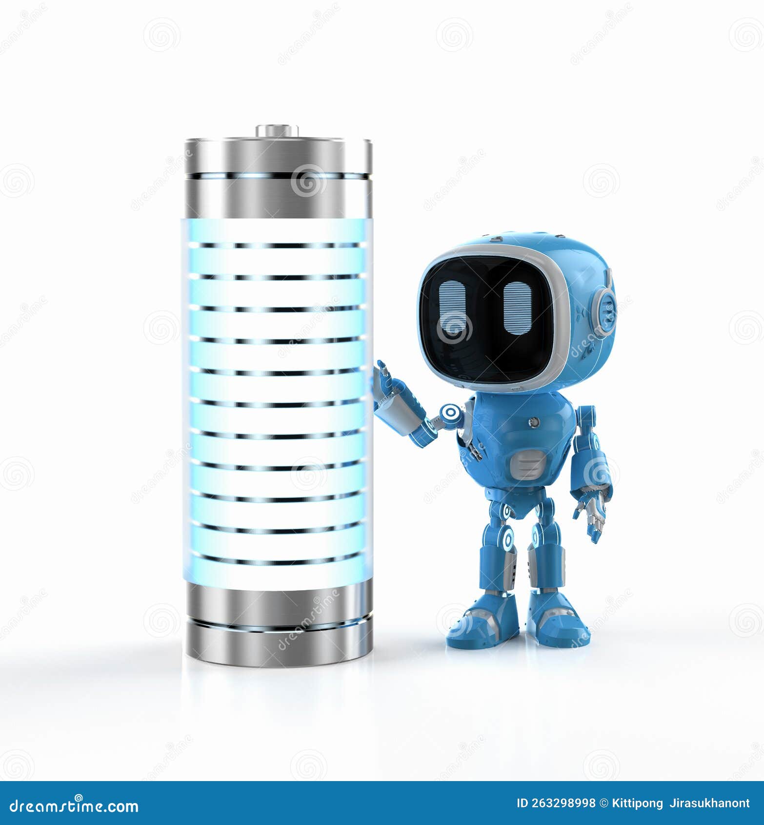 Battery Research and Development with Robot Hold Rechargeable Battery ...