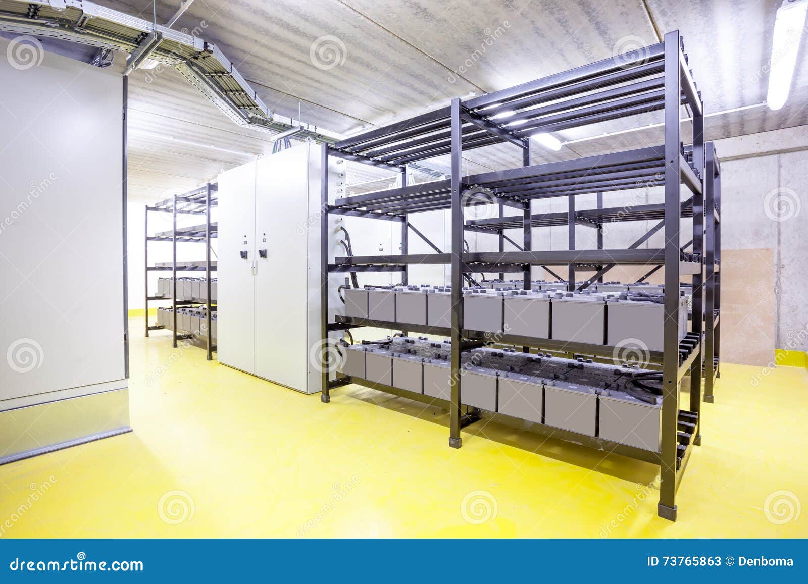 The battery room stock image. Image of storage, network - 73765863