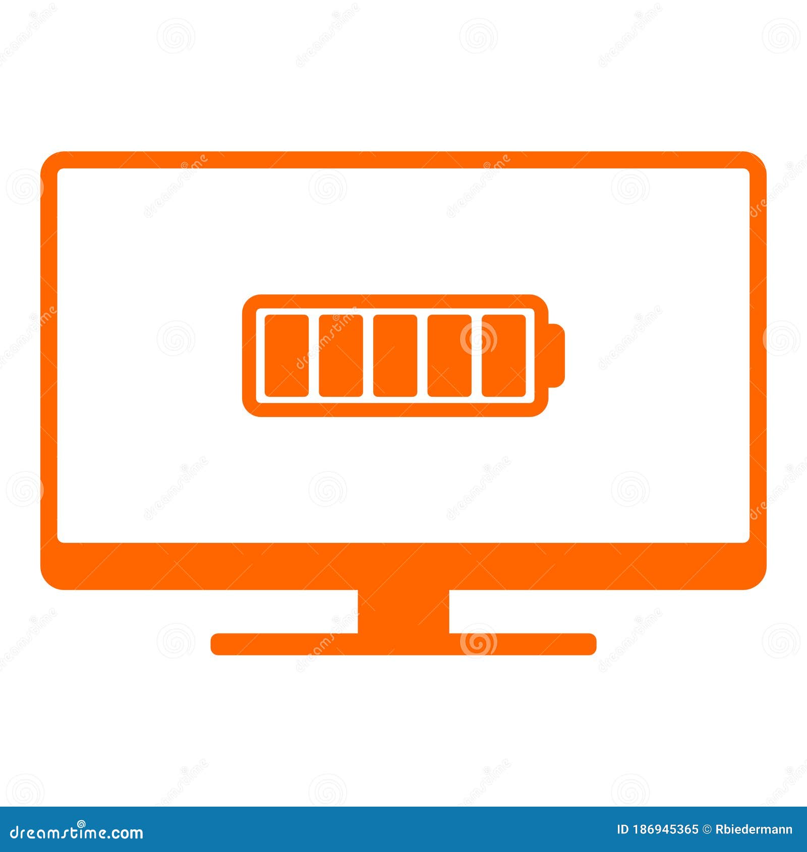 Battery and screen stock vector. Illustration of screen - 186945365