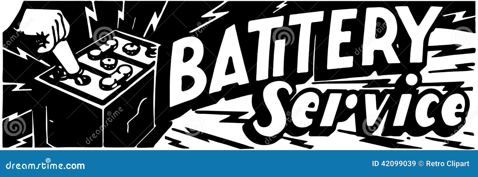 Battery Service 3 stock vector. Illustration of batter - 42099039