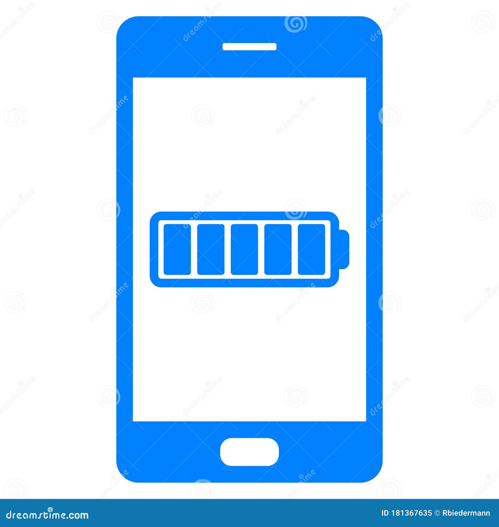 Battery and smartphone stock vector. Illustration of electricity ...