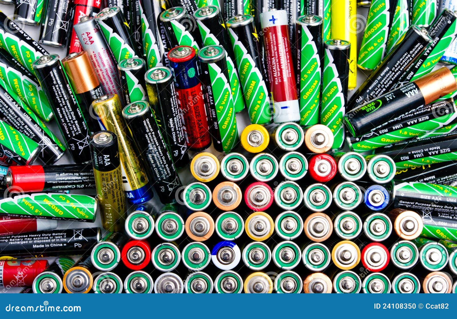 Battery stack stock photo. Image of industry, pattern - 24108350