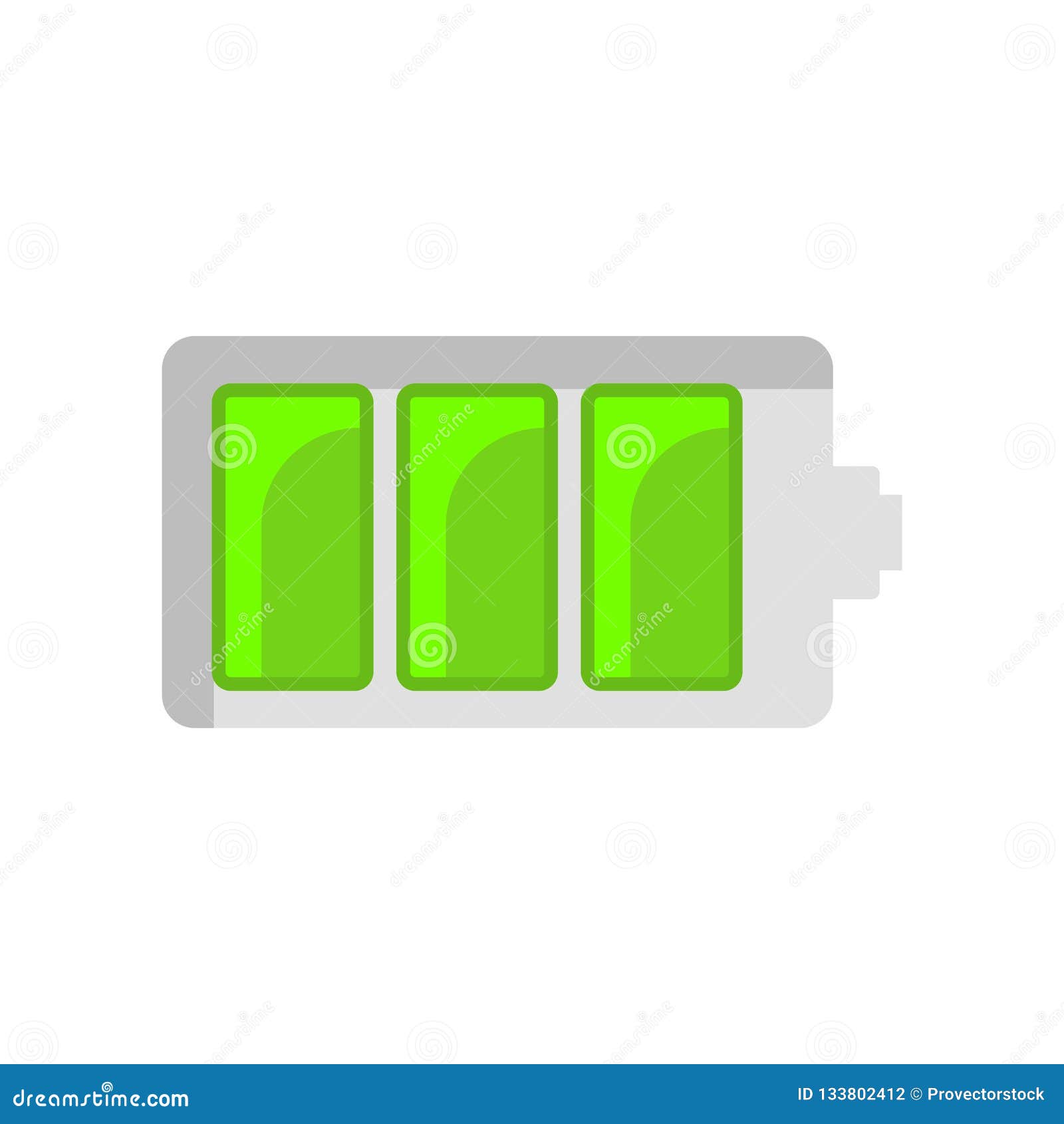 Battery Status Icon Vector Sign and Symbol Isolated on White Background ...