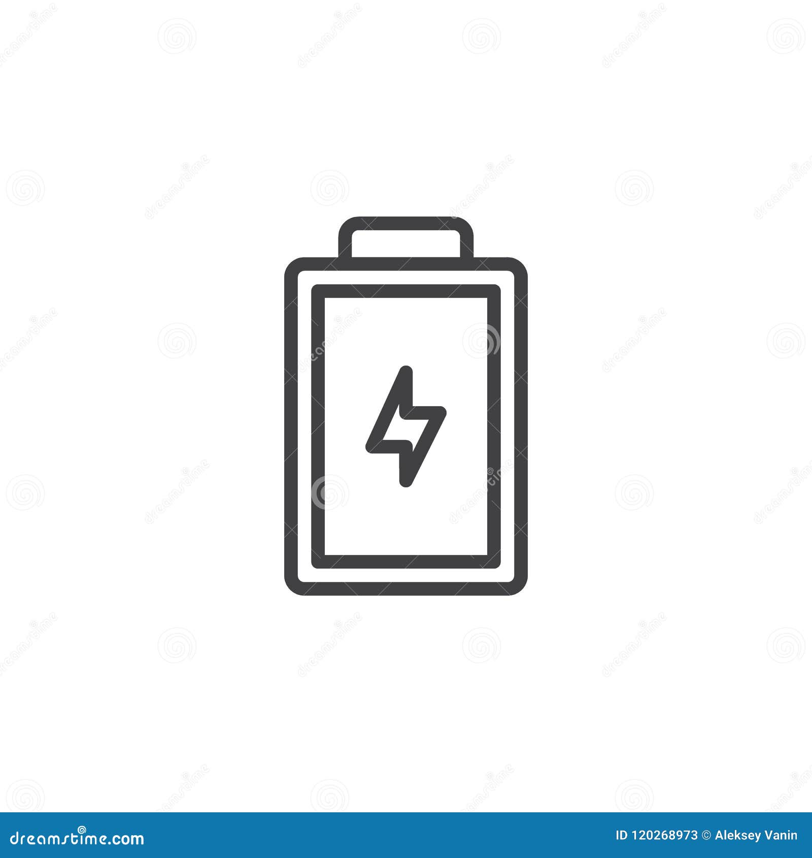 Battery Status Outline Icon Stock Vector - Illustration of icon, power ...