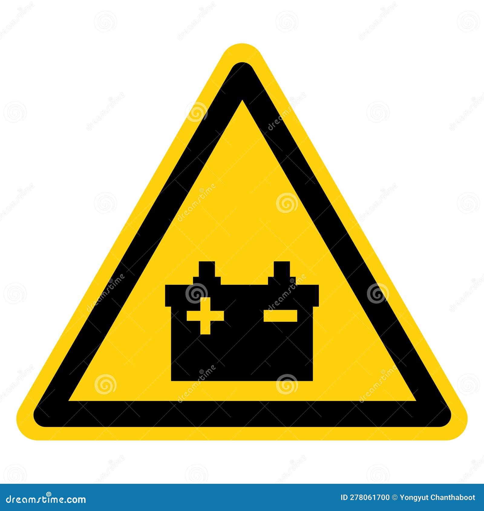 Battery Symbol Sign, Vector Illustration, Isolated on White Background ...