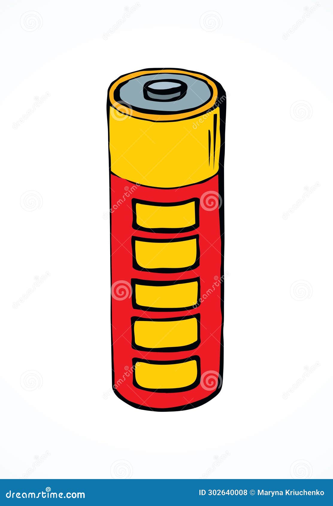 Battery. Vector drawing stock illustration. Illustration of background ...