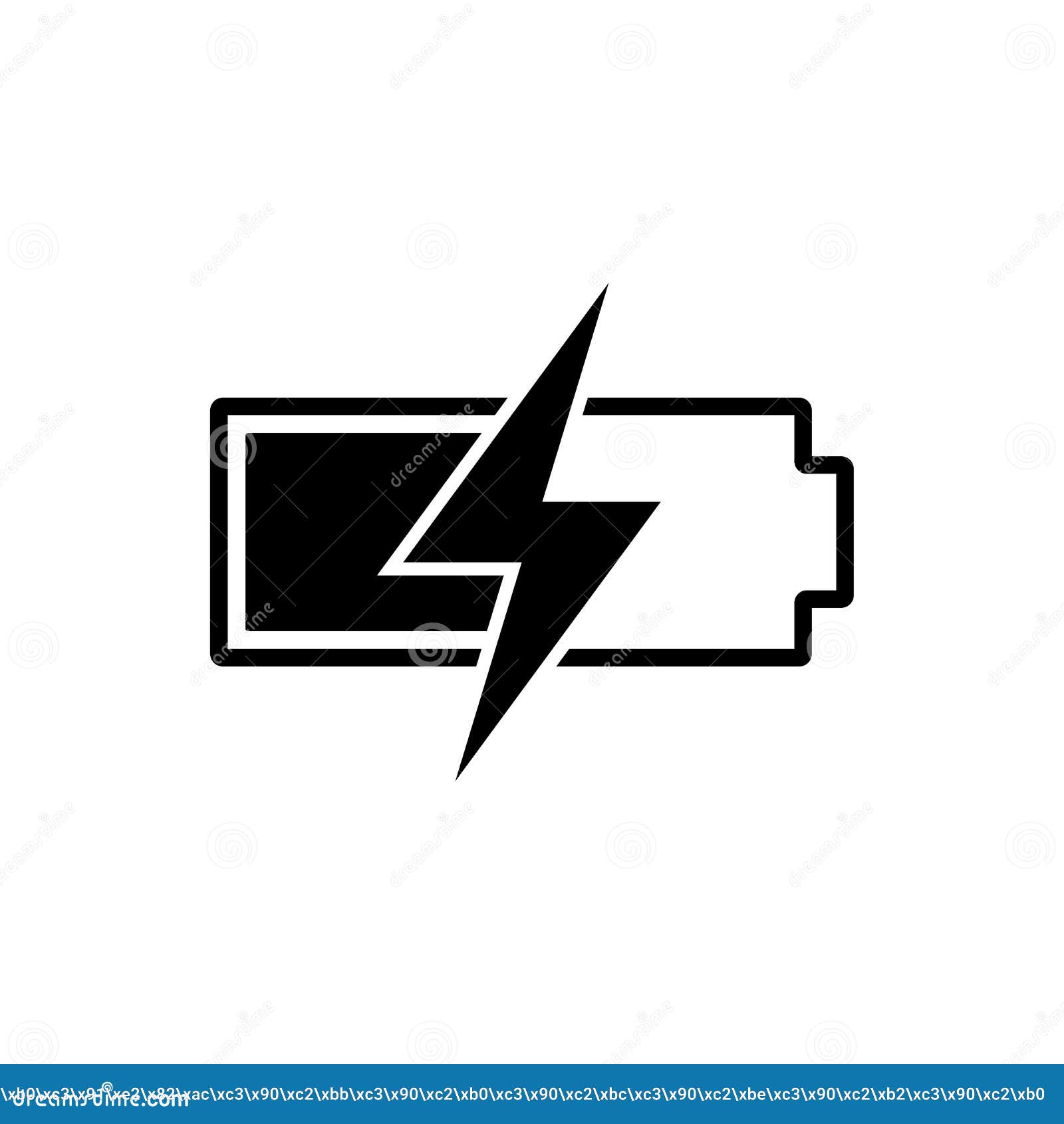 Battery Vector Icon, Charge Symbol. Simple, Flat Design for Web or ...