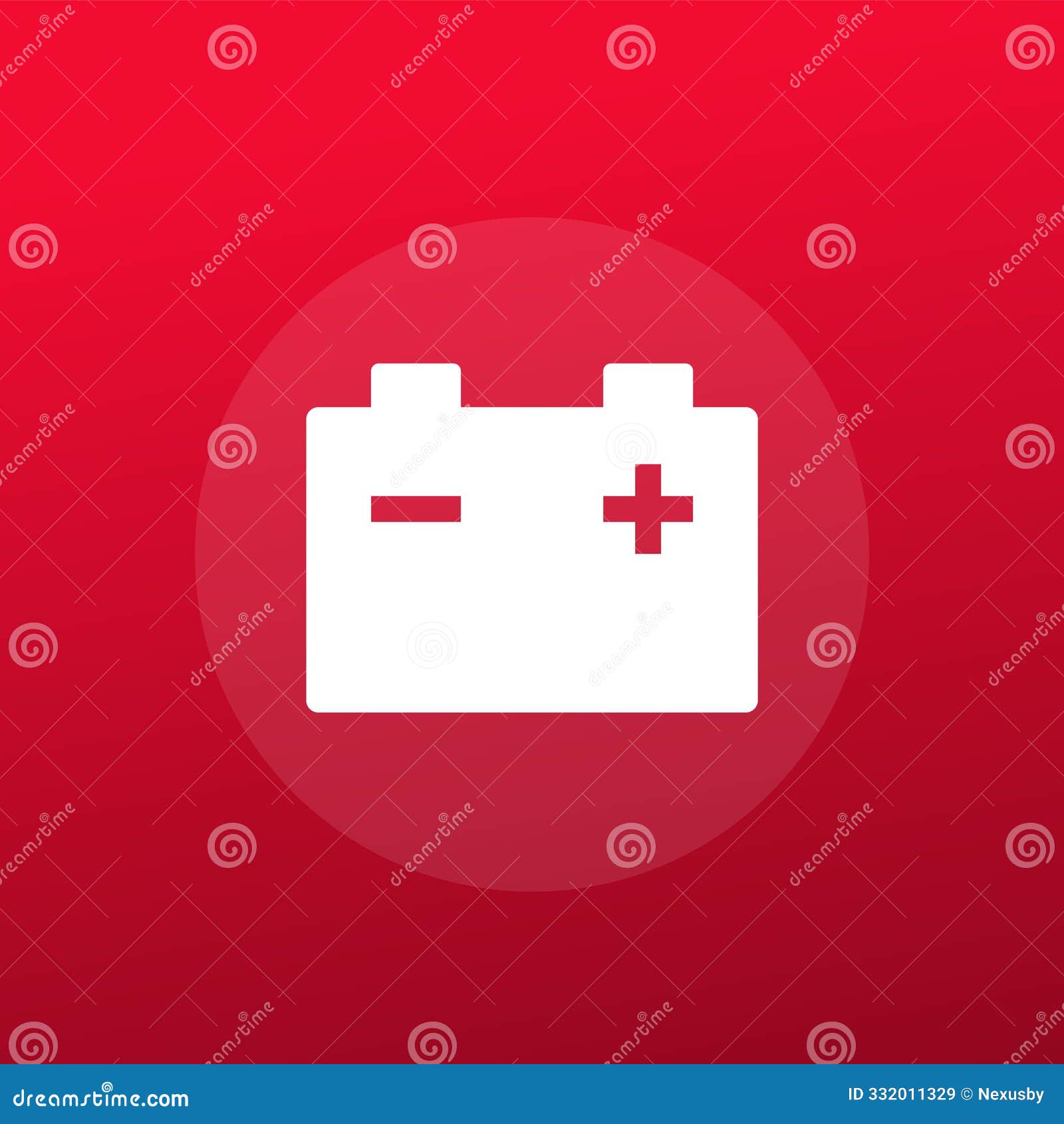 Battery Warning Icon, Vector Pictogram Stock Illustration ...