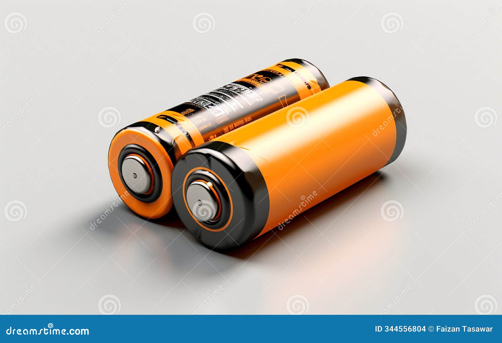 Battery on White Background Stock Photo - Image of backup, size: 344556804