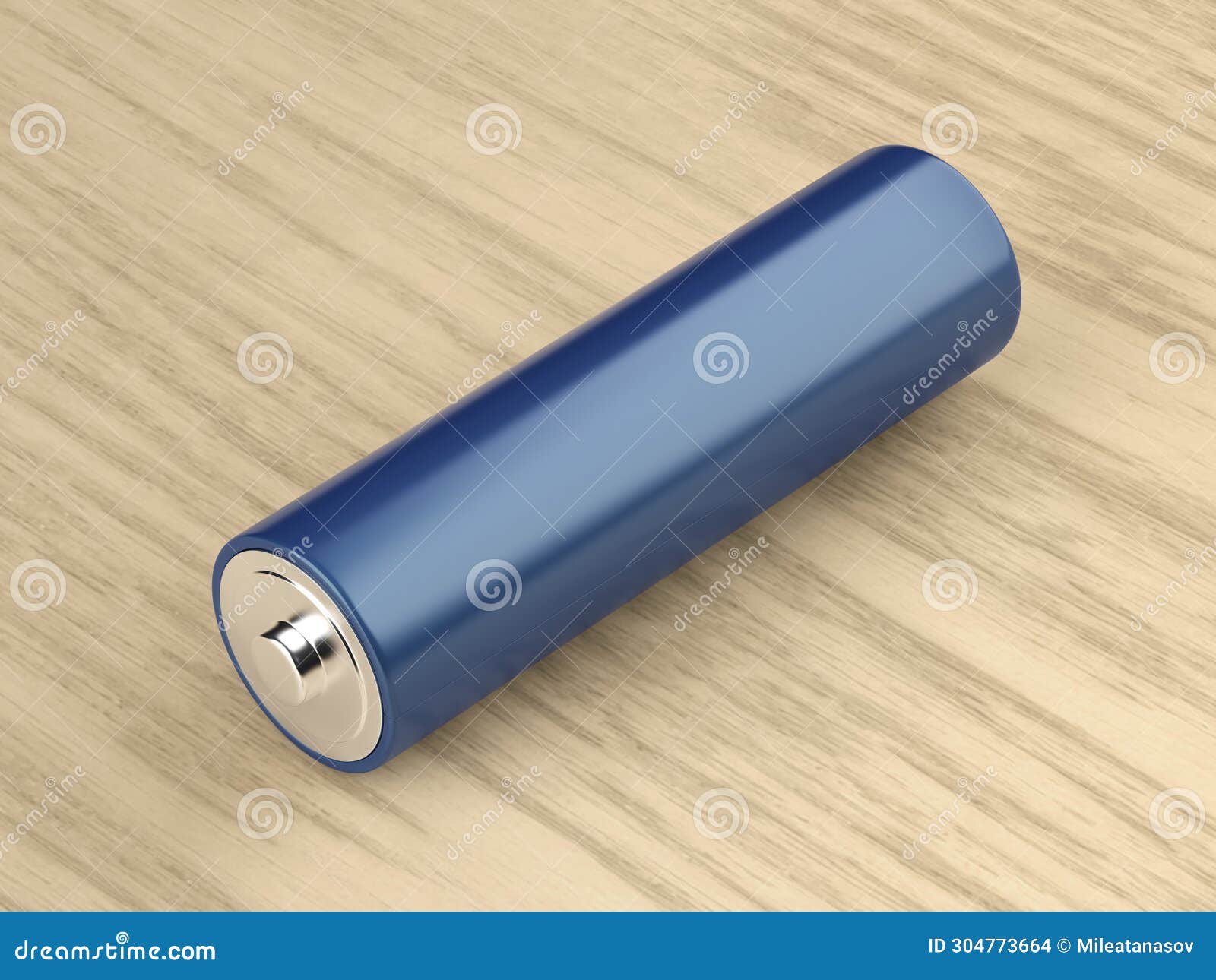 Battery on wood table stock illustration. Illustration of wood - 304773664