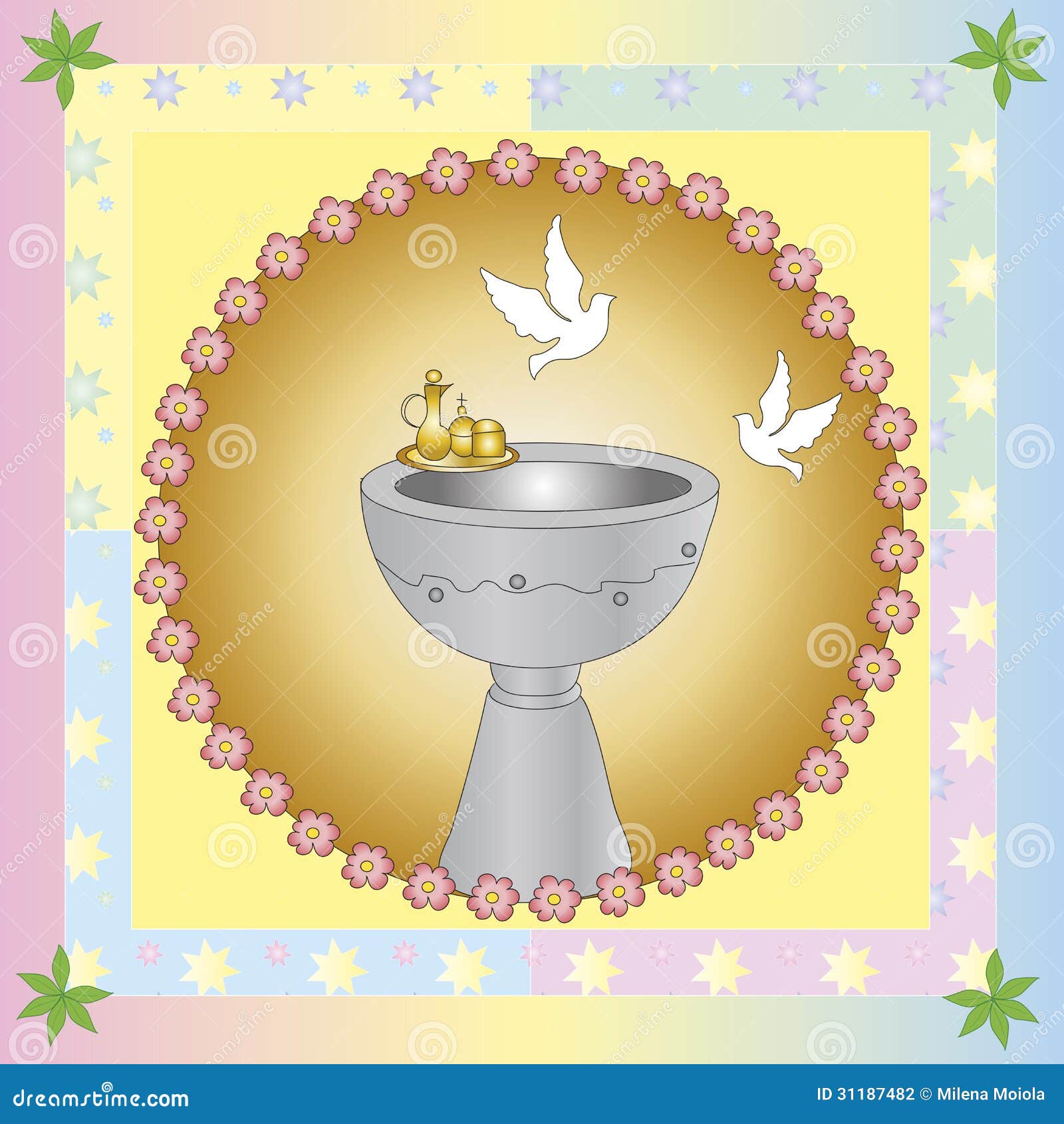 Battesimo illustrazione di stock. Illustrazione di cristo - 31187482