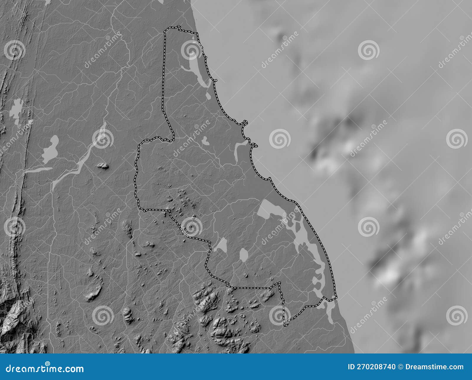 Batticaloa, Sri Lanka. Bilevel. No Legend Stock Illustration ...