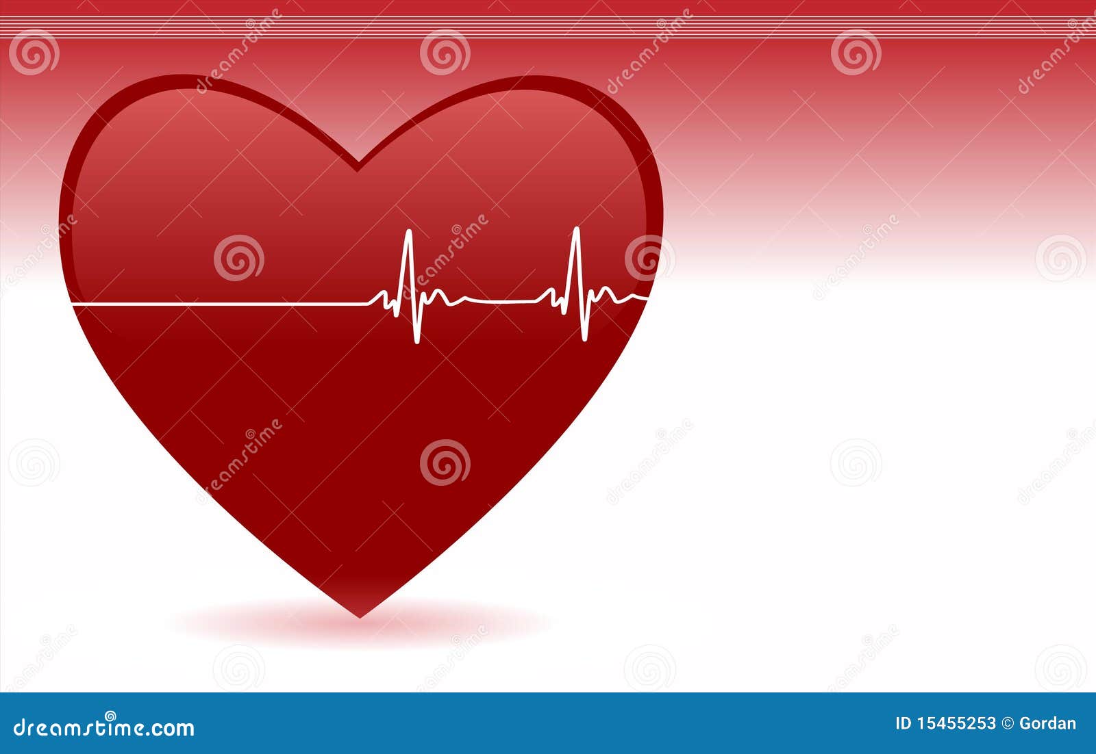 Battito cardiaco illustrazione vettoriale. Illustrazione di battimento ...