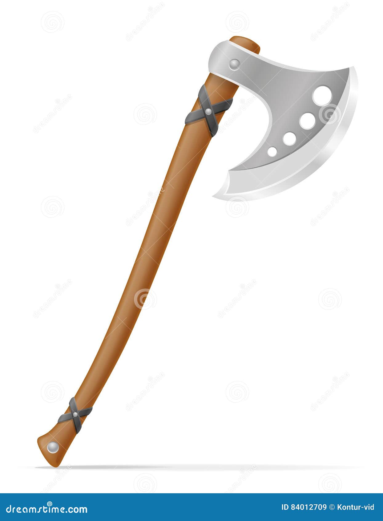 Battle Axe Medieval Stock Vector Illustration Stock Vector ...