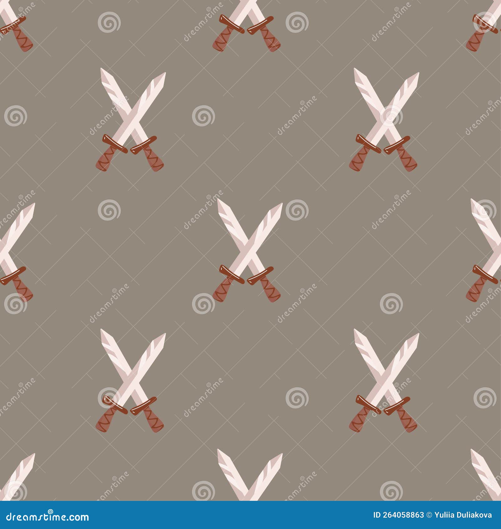 Battle Axe and Medieval Sword. Seamless Pattern. Weapon Texture ...