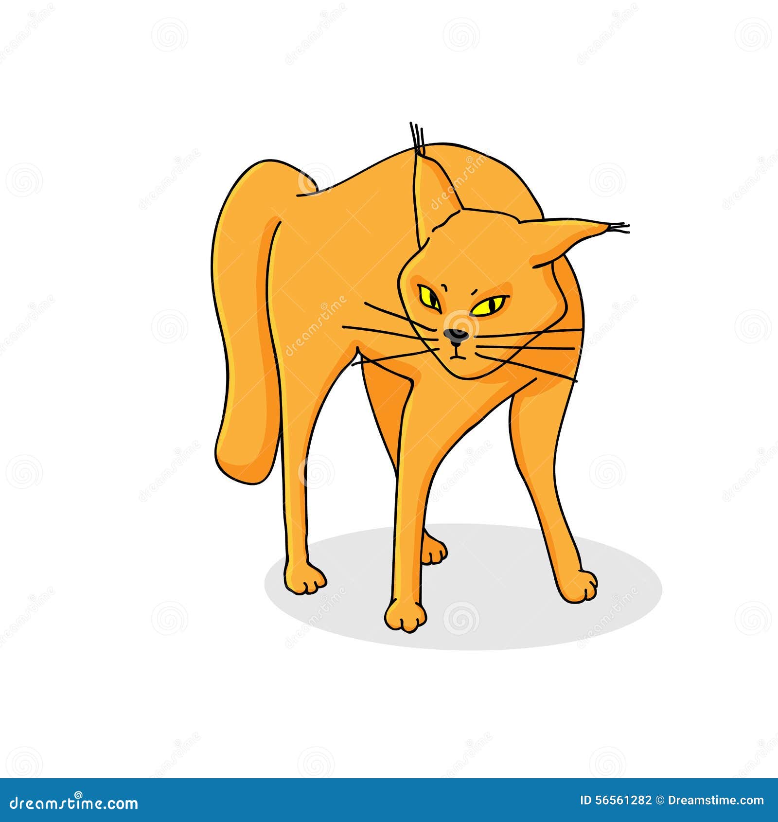 Battle cat stock vector. Illustration of assault, color - 56561282