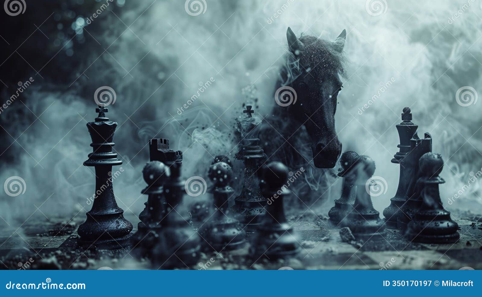 Battle on a Chess Board As a Metaphor for Human Battles Stock ...