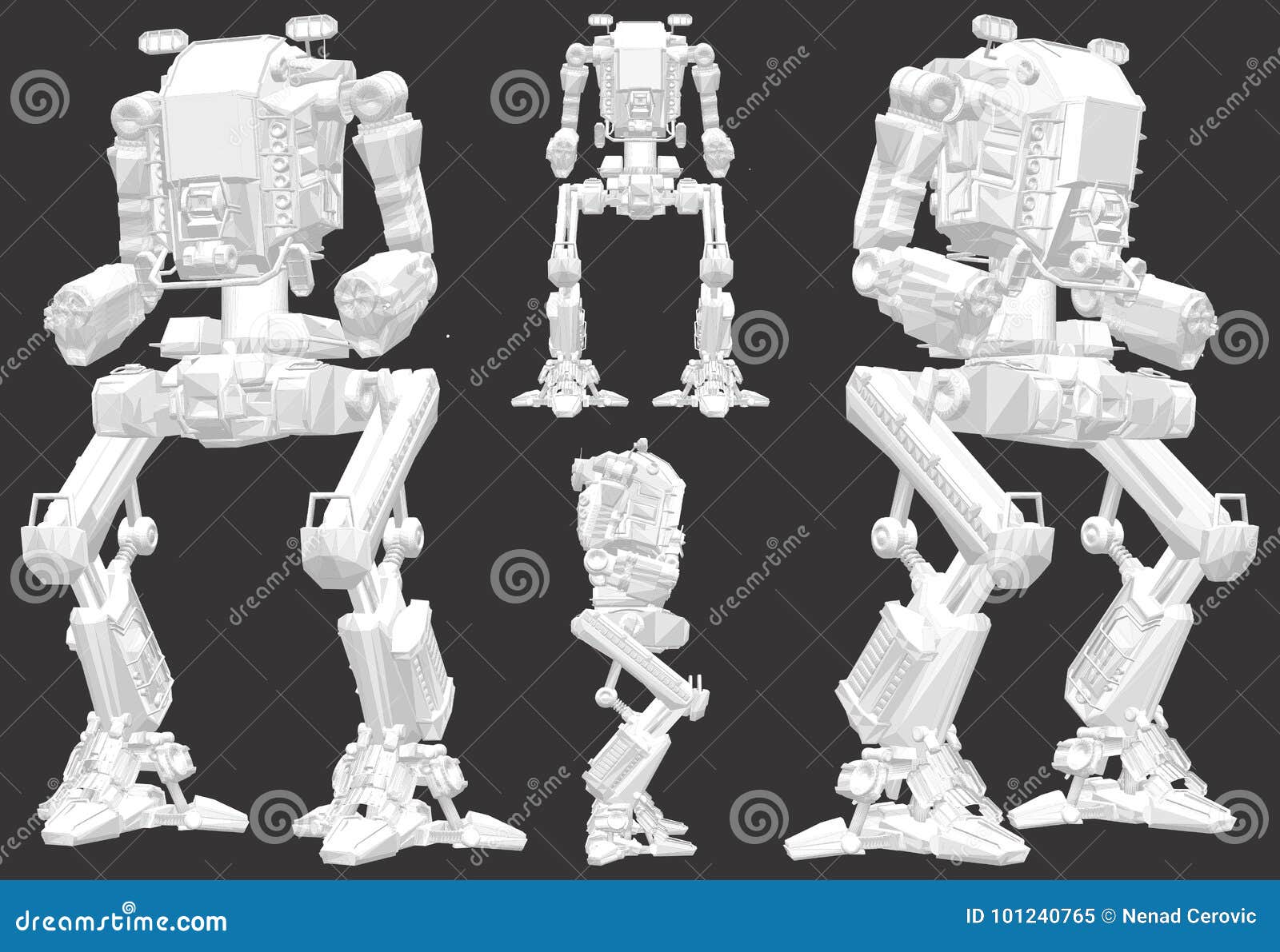 Battle Combat Robot Illustration Vector Stock Vector - Illustration of ...
