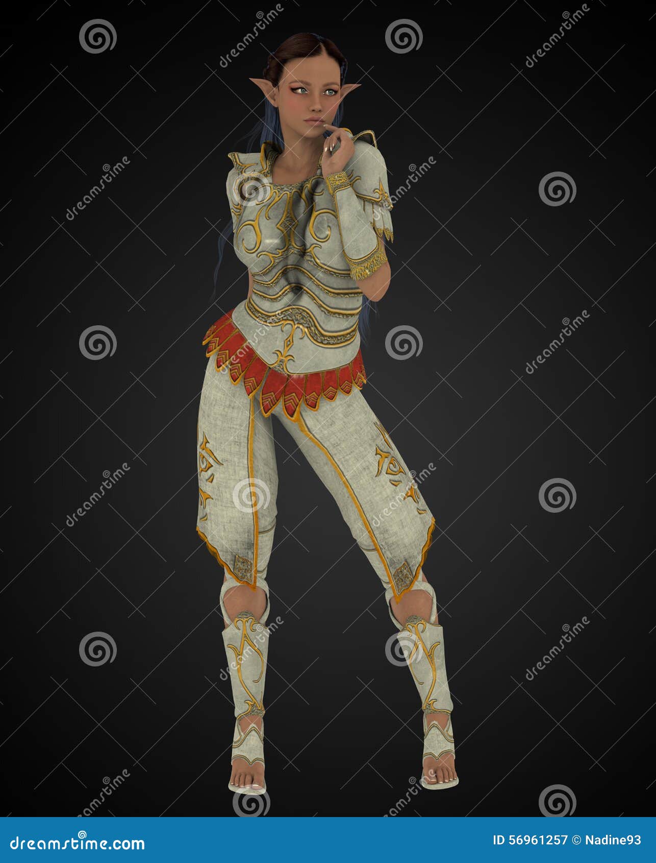 Battle elf stock illustration. Illustration of isolated - 56961257