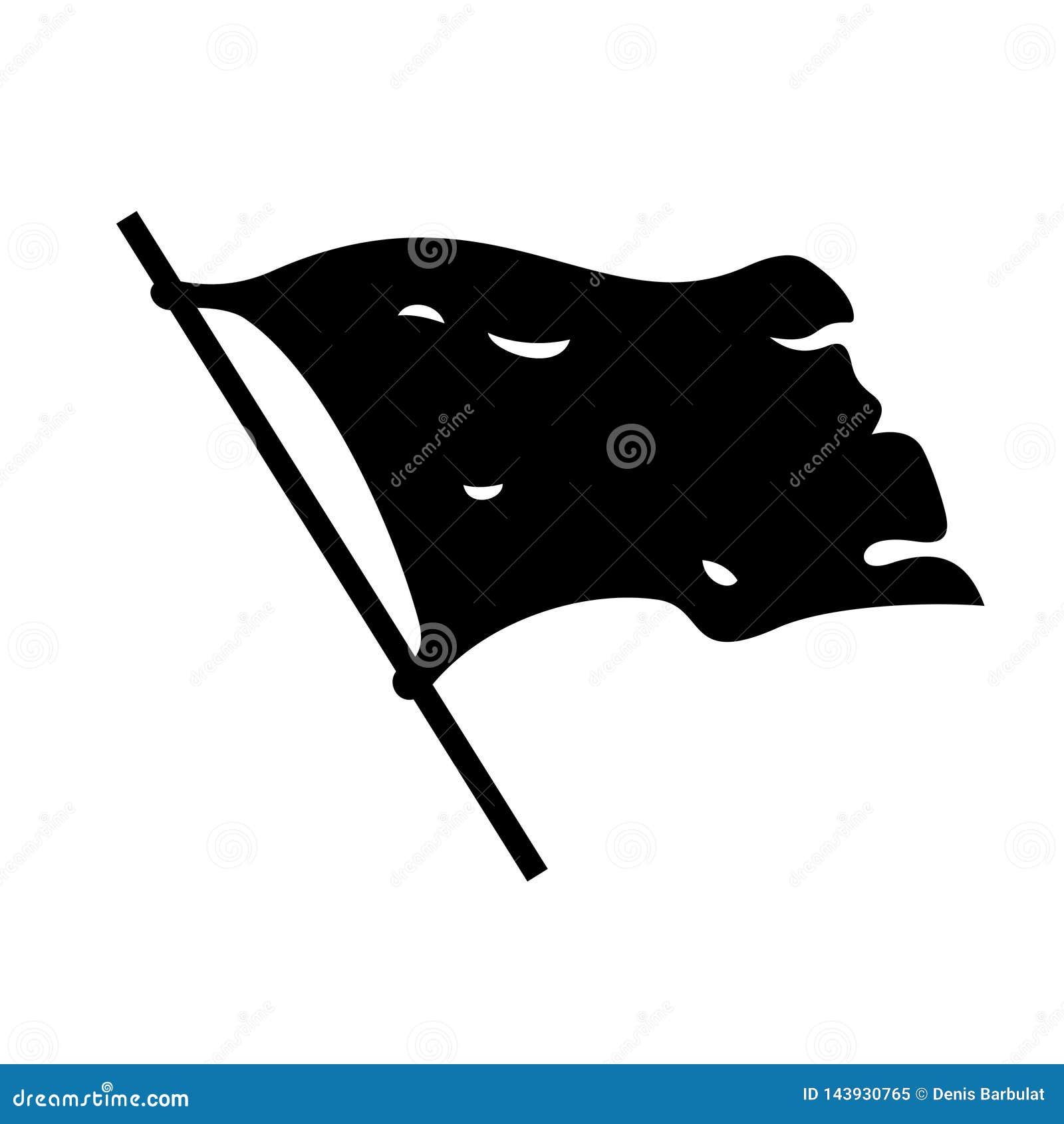 Battle flag icon stock vector. Illustration of flag - 143930765