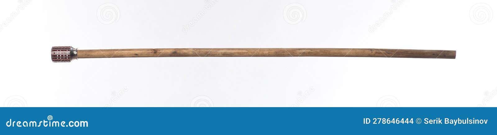 Golden Magic Staff on a White Background Stock Photo - Image of culture ...