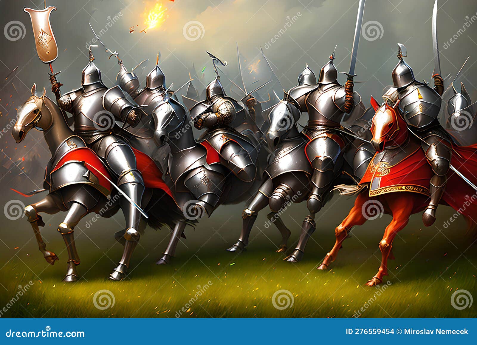 Knights In Battle Art